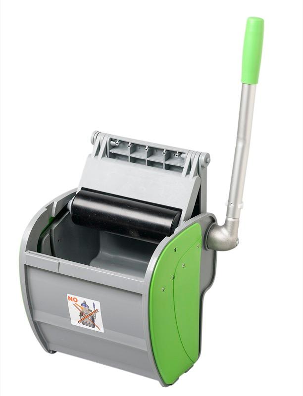 Roller Wringer for Microfiber Flat Mops in Green - M2 Professional